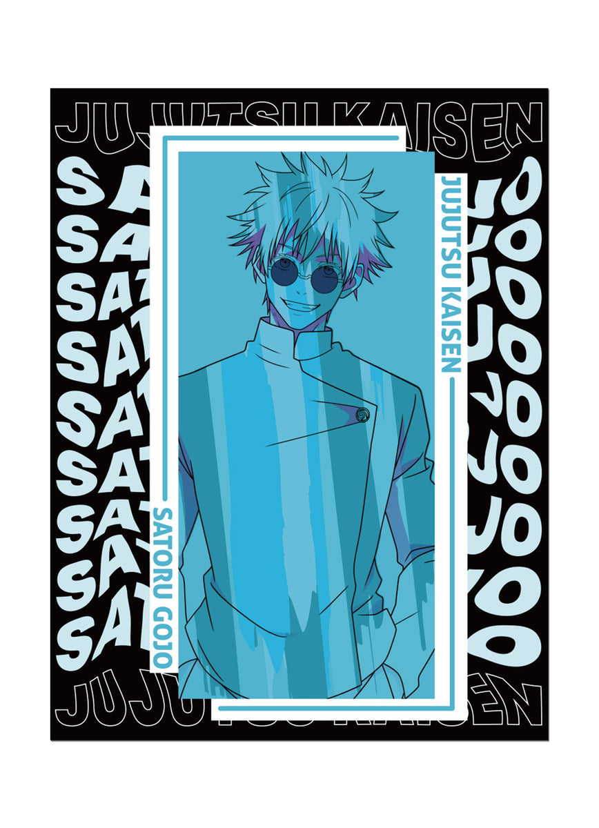 JUJUTSU KAISEN S2 - SATORU GOJO WITH NAME ART THROW BLANKET – Great ...