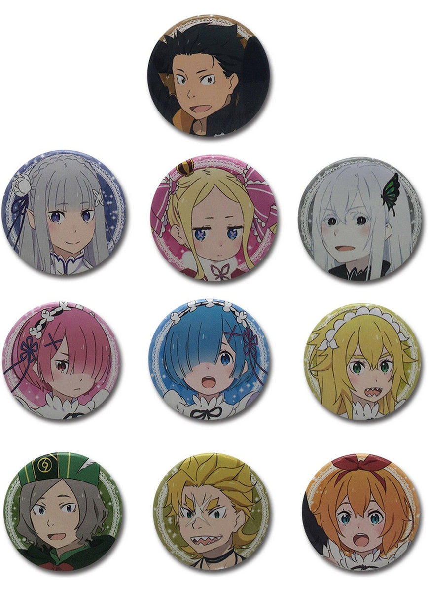Re:Zero S2 - Character Buttons – Great Eastern Entertainment