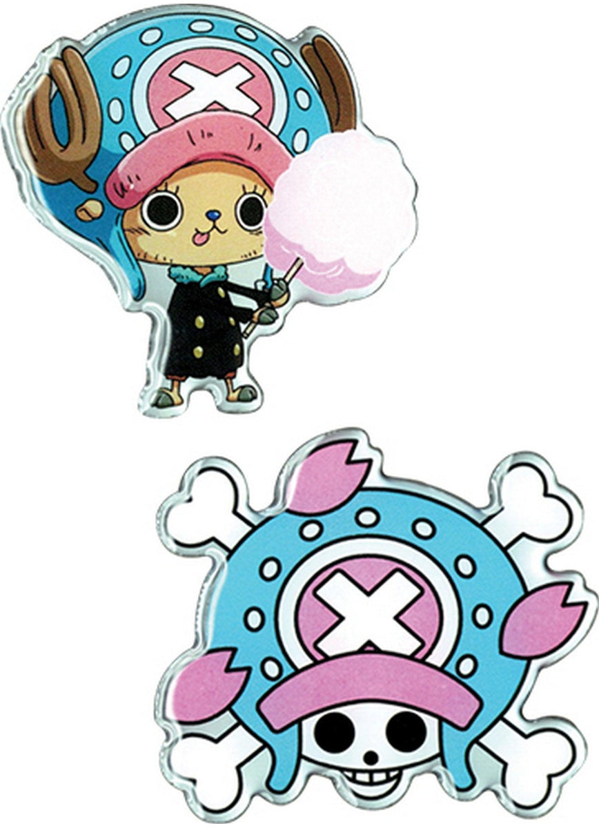 One Piece - Chopper & Chopper Skull Metal Pins – Great Eastern ...